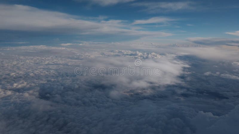 Documentary Quality Gorgeous Clouds from a Very High Altitude Shot from ...
