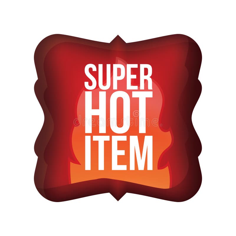 Super Hot Item Label. Vector Illustration Decorative Design Stock ...
