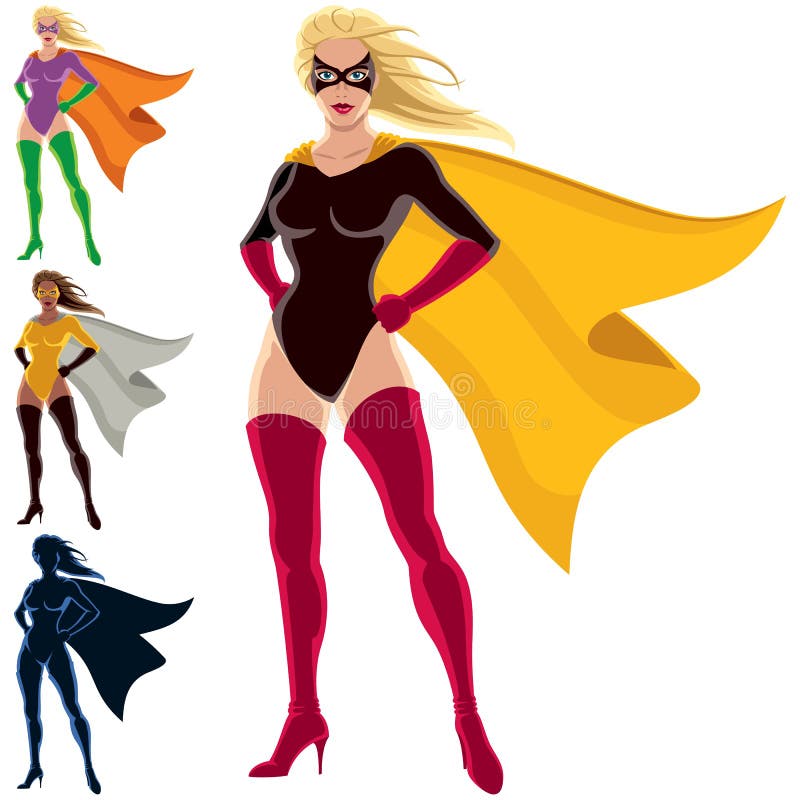Mujer Del Super Héroe Ilustración Del Vector Ilustración De Historieta