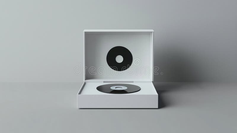 Super Jewel Case with Cd Inside Cd Box Mockup Template Isolated Stock ...