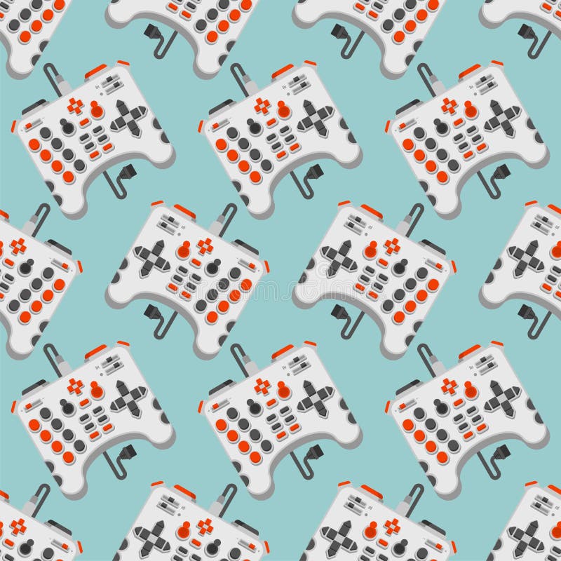 Joystick Pattern, Cartoon Style Stock Vector - Illustration of ...