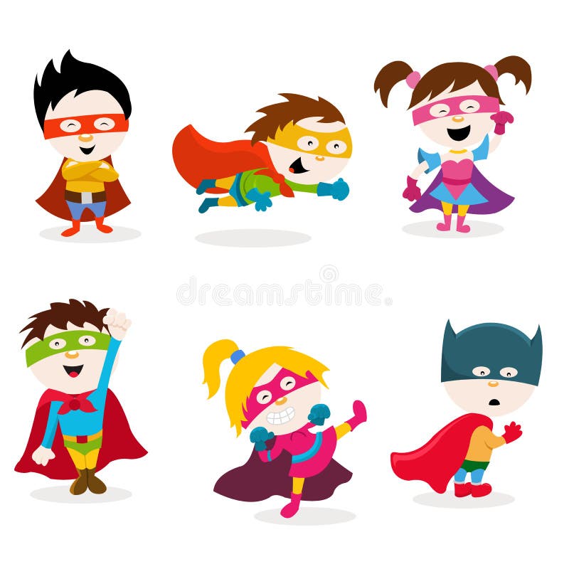 Super Kids stock vector. Illustration of girl, pigtails - 30709292