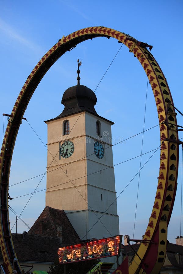 Super Loops Wheel in Front of Council Tower Editorial Stock Image ...