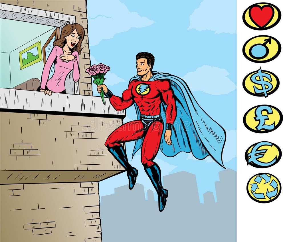 Superhero Love Stock Illustrations – 2,576 Superhero Love Stock ...