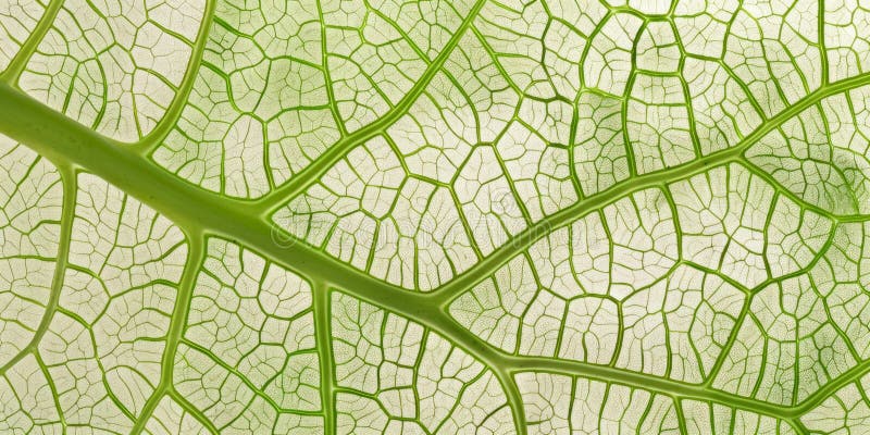 Super Macro Detail To Complex Network of Veins in a Leaf Stock Photo ...