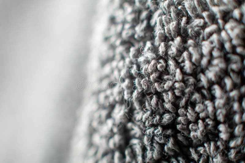Super Macro Grey Fabric Texture - Towel Surface - Shallow Focus Stock ...