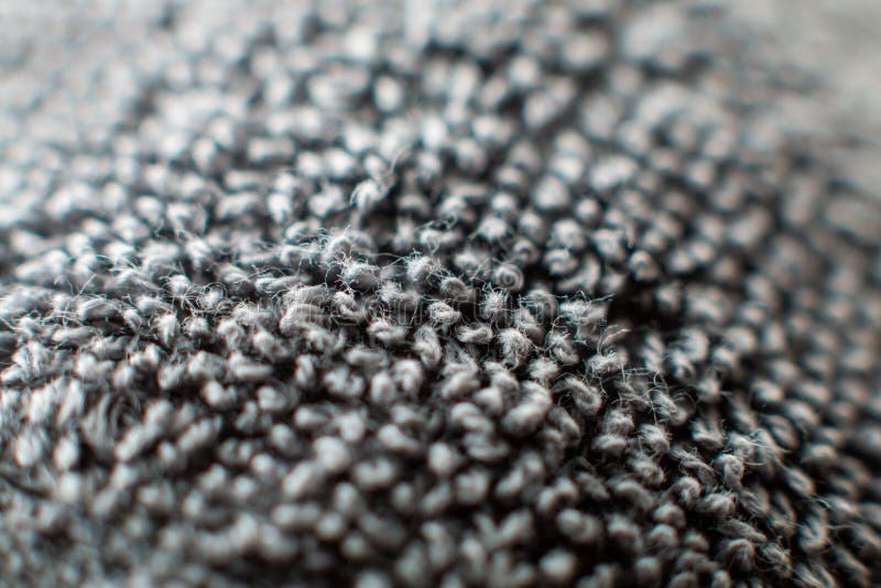 Super Macro Grey Fabric Texture - Towel Surface - Shallow Focus Stock ...