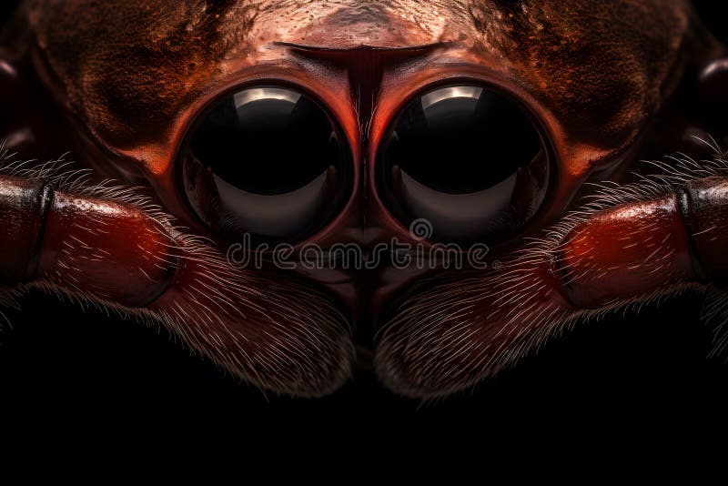 Super Macro Image of Jumping Spider. Neural Network AI Generated Stock ...