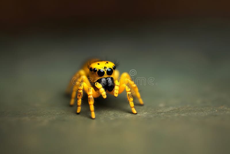 Super Macro Image of Jumping Spider. Neural Network AI Generated Stock ...