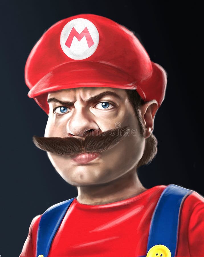 Super Mario Digital Illustration Editorial Image - Illustration of ...