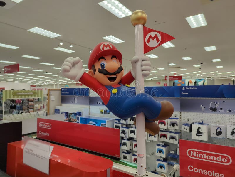 Super Mario Nintendo Display at Target Editorial Stock Image - Image of ...
