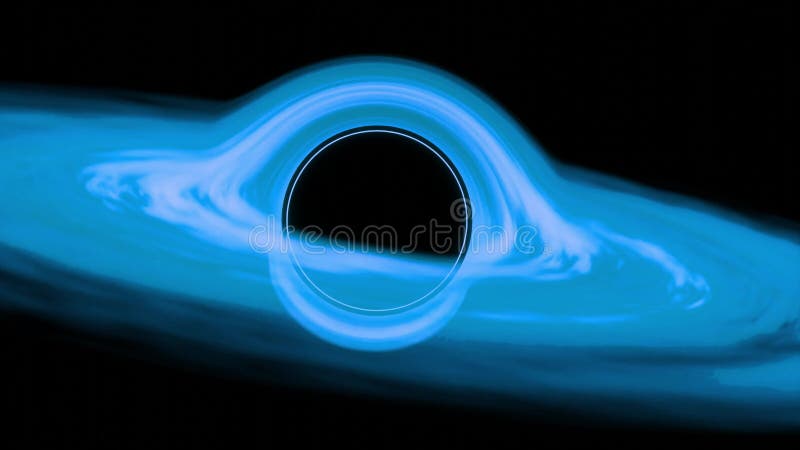 Super Massive Black Hole Rotation Loop on 4K Abstract Animation ...