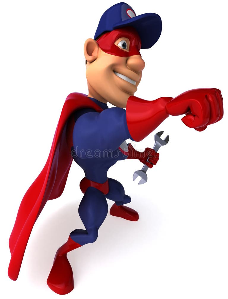 Superman Car Mechanic Stock Illustrations – 69 Superman Car Mechanic ...