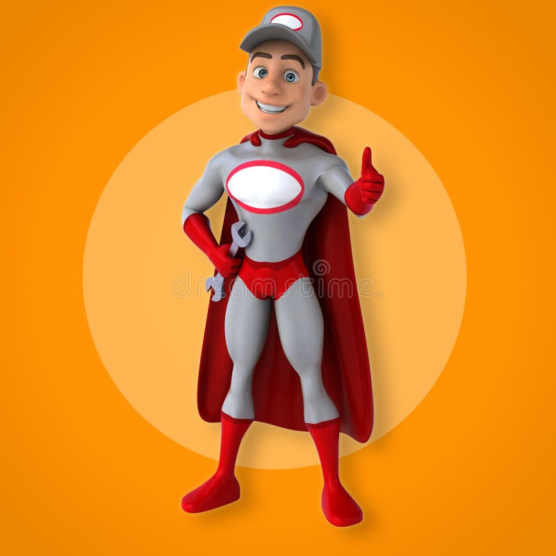 Super mechanic stock illustration. Illustration of auto - 77897893