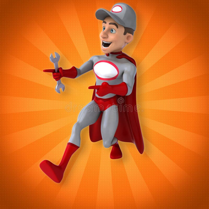 Super mechanic stock illustration. Illustration of cool - 19124478