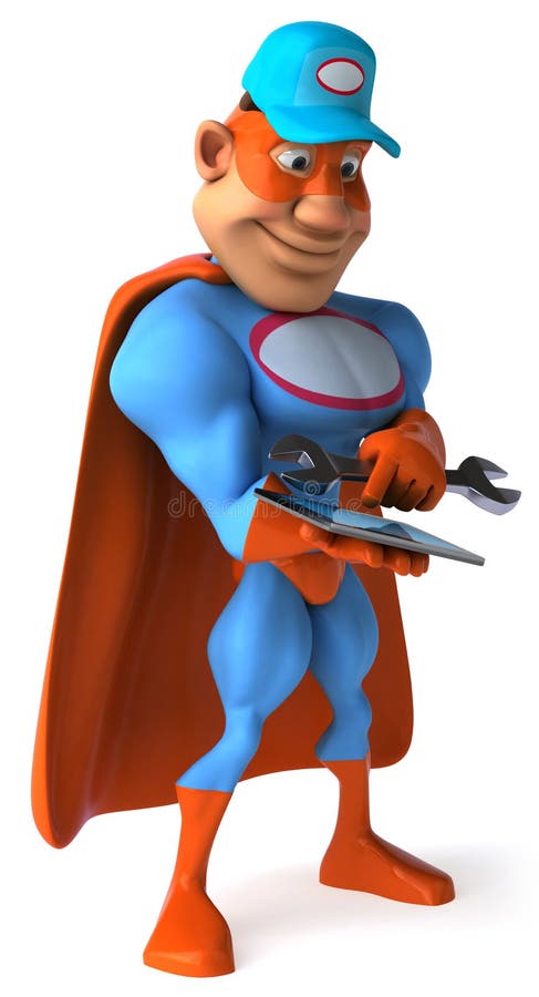 Super mechanic stock illustration. Illustration of mechanic - 29043786