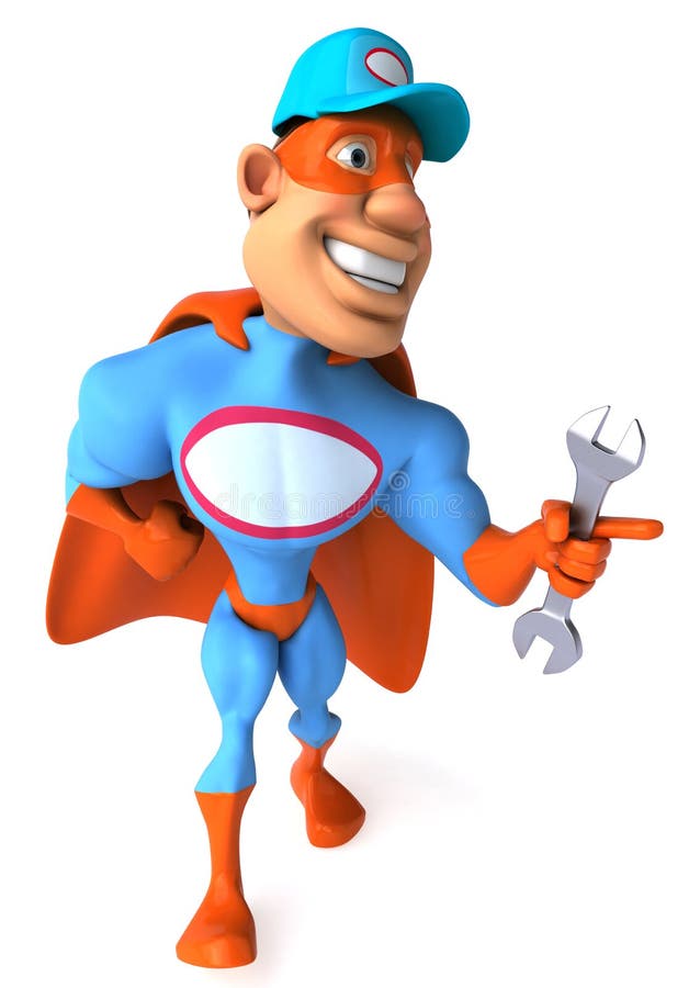 Super mechanic stock illustration. Illustration of strength - 37137881