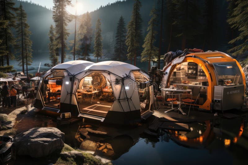 A Super Modern Camping Experience in a Beautiful Forest, a Camping Site ...