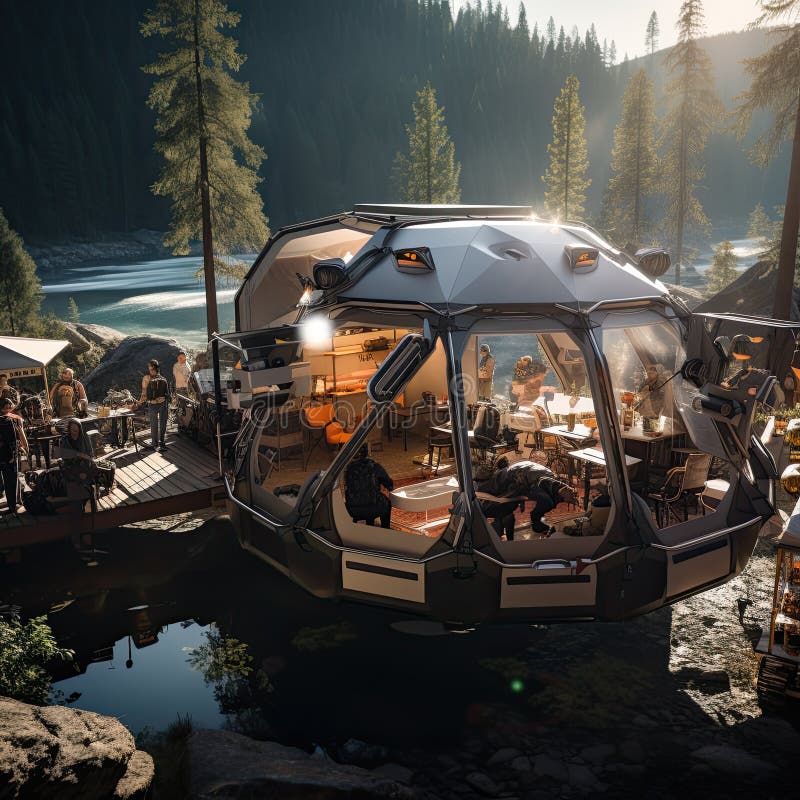 A Super Modern Camping Experience in a Beautiful Forest, a Camping Site ...