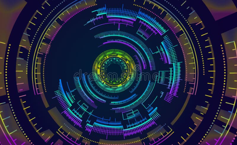 Super Modern Hi-tech with Blue Background Stock Illustration ...