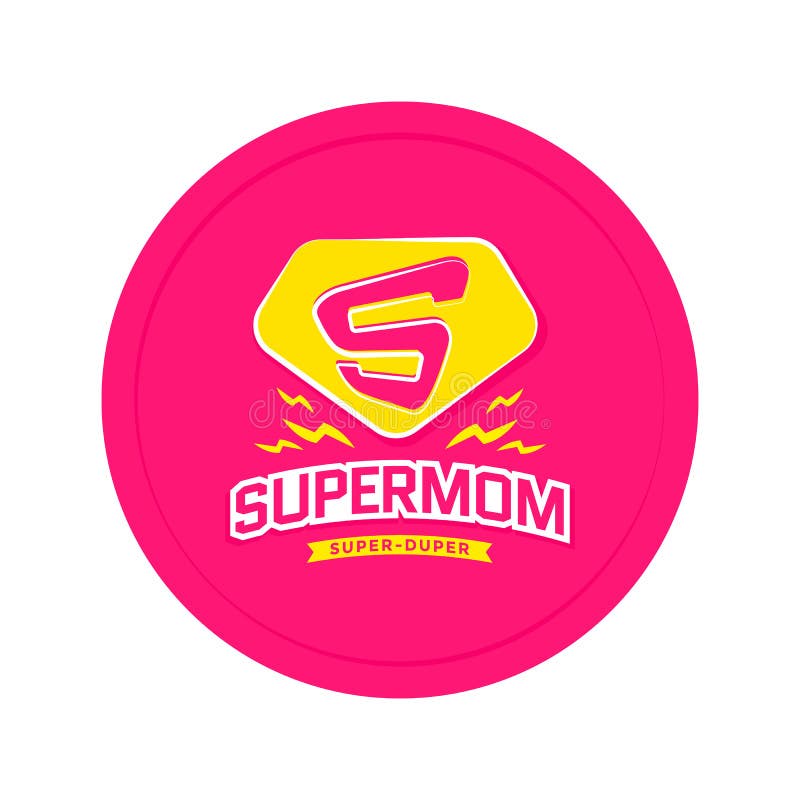 Supermom Logo Stock Illustrations – 84 Supermom Logo Stock ...