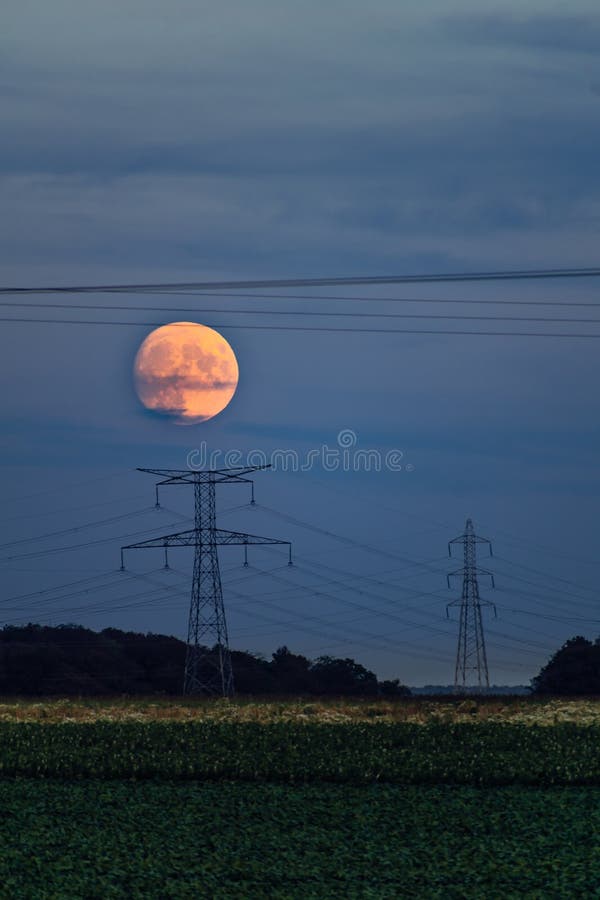 Super Moon at the End of September 2023, Full Harvest Moon, Larger and ...
