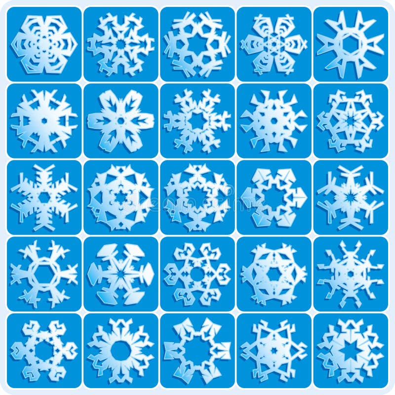 Super natural snowflakes stock vector. Illustration of cold - 3444563