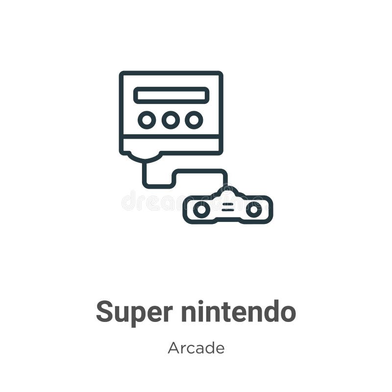 Super Nintendo Linear Icon. Modern Outline Super Nintendo Logo C ...