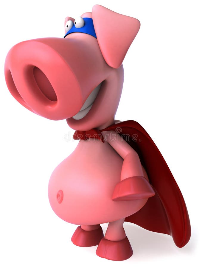 Super pig stock illustration. Illustration of roasted - 19171985