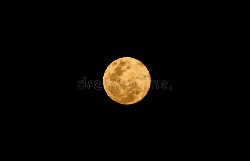 Super pink moon. stock photo. Image of orange, moon - 179280952