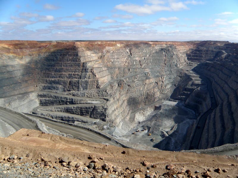 Super Pit Mine - Kalgoorlie Stock Image - Image of pano, damage: 8617153