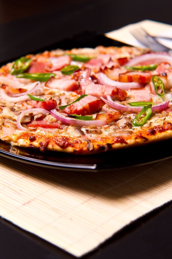 Supreme Pizza stock image. Image of gourmet, delicious - 446265
