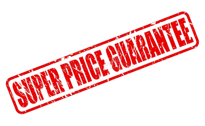 SUPER PRICE GUARANTEE Red Stamp Text Stock Illustration - Illustration ...