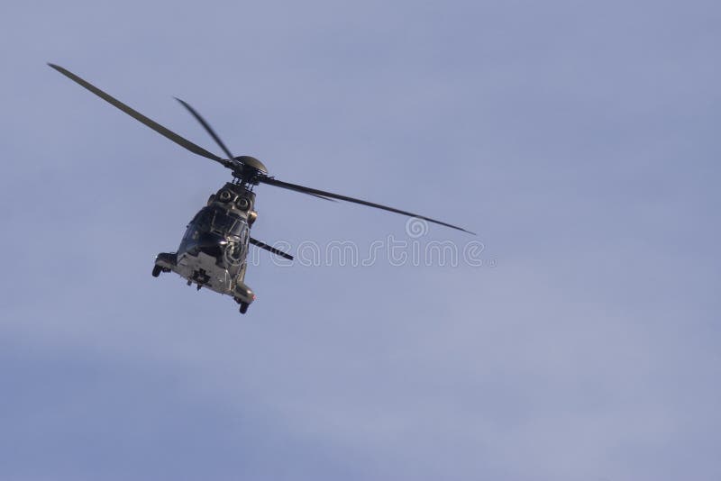SWAT Agent Descending from a Helicopter Stock Image - Image of super ...