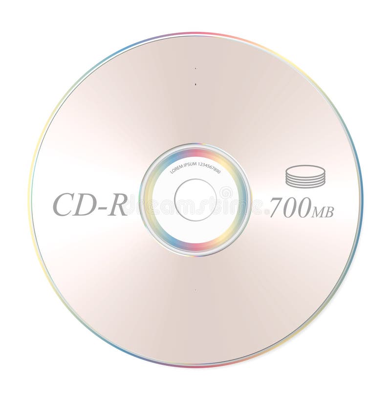 Super Realistic CD Disc Isolated. 3D Render. Stock Illustration ...