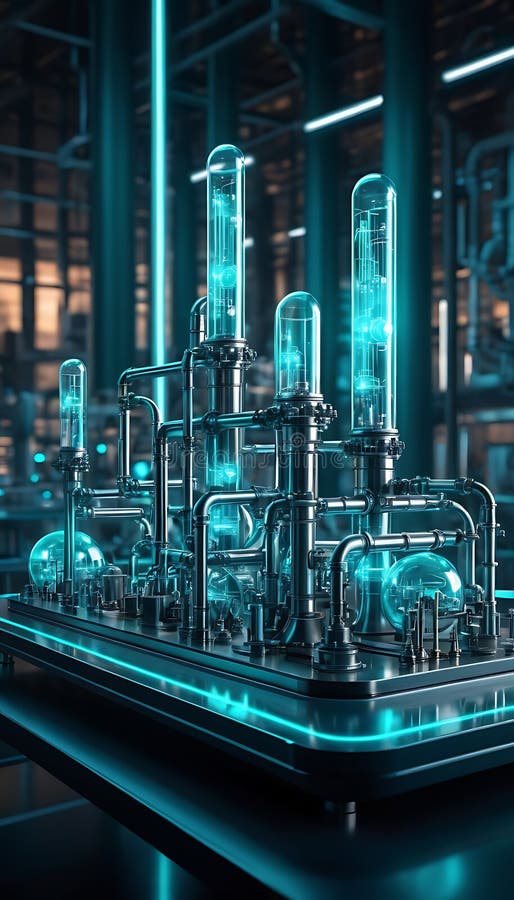 Top-Down View of Hi-Tech Computer Circuitry Stock Illustration ...
