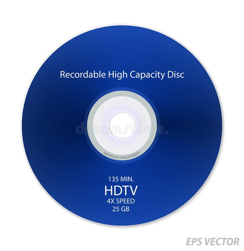 Super Realistic DVD Disc Isolated. . Stock Photo - Image of disc ...