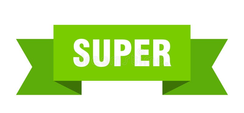Super ribbon. stock vector. Illustration of peeler, sticker - 153943976