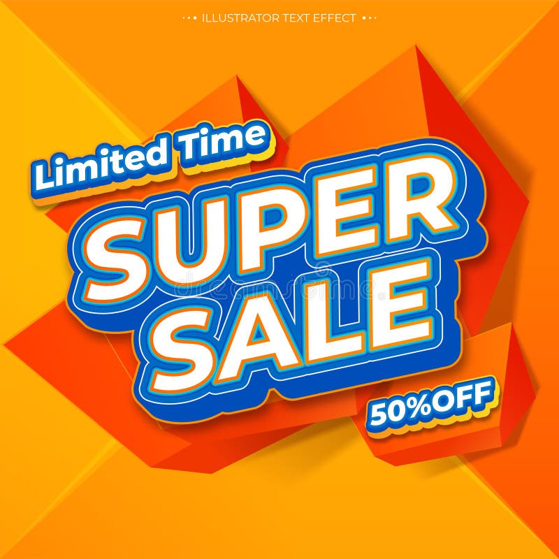 Super sale banner template stock vector. Illustration of clearance ...