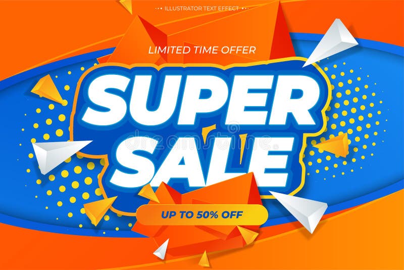 Super sale banner template stock vector. Illustration of template ...
