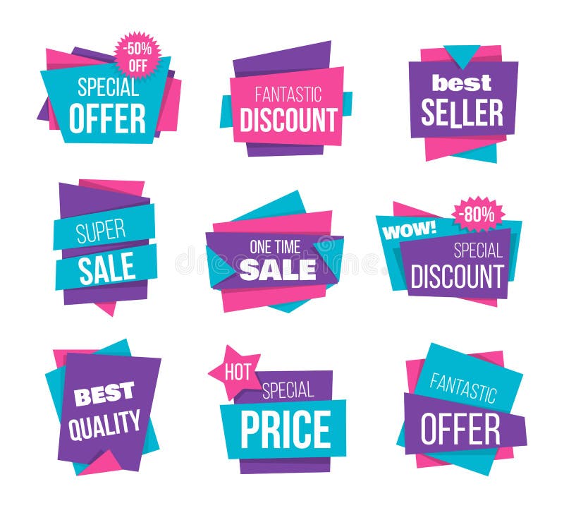Super Sale Best Offer Low Price Best Seller Banner Price Label Text
