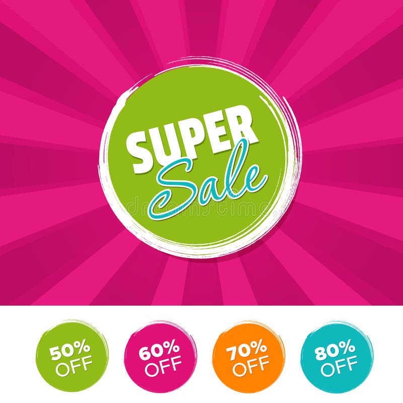 Promo Price Tag with Colorful Bar Code. Stock Vector - Illustration of ...