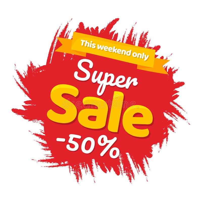 Super Sale discount banner stock vector. Illustration of super - 89919485