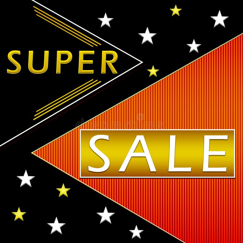 Super sale poster stock illustration. Illustration of poster - 131064888