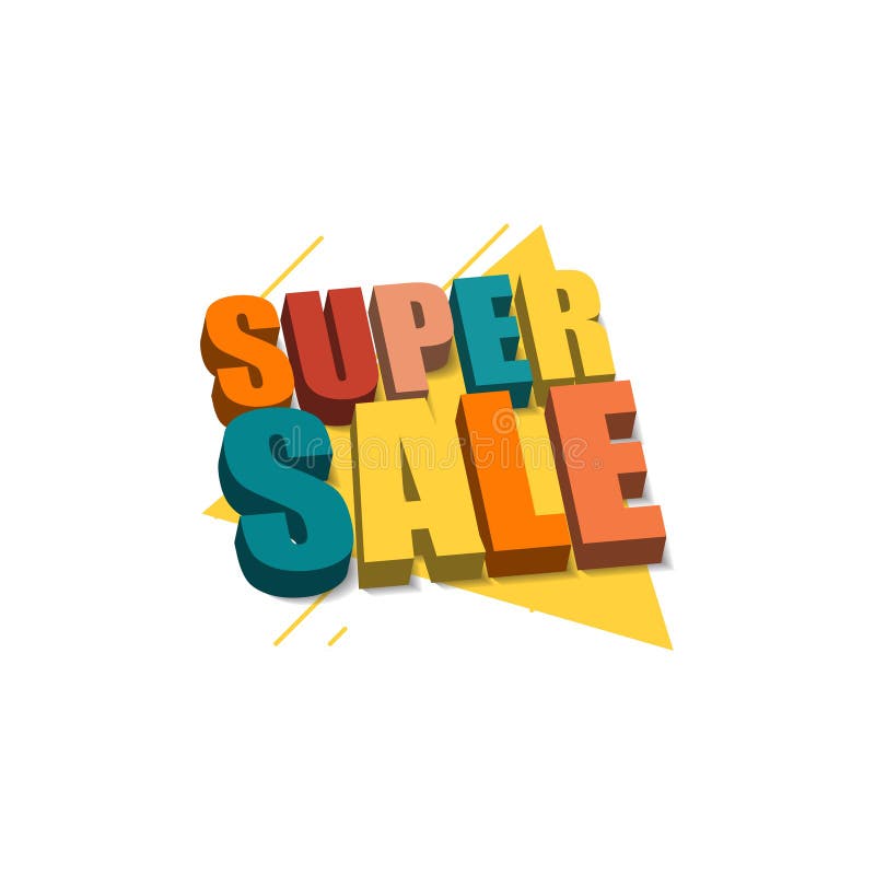 Super Sale Vector Template Design Illustration Stock Vector ...