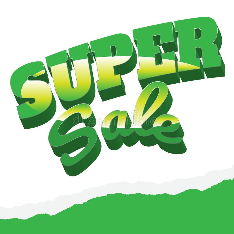 Super Sale. White Background, Vector Illustration Stock Vector ...