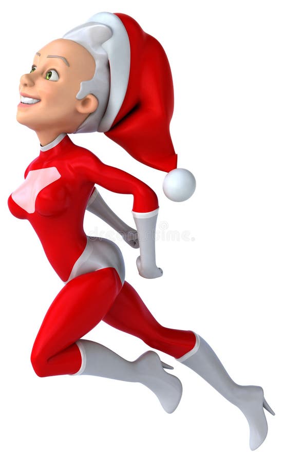 Super Santa Claus stock illustration. Illustration of action - 47222789