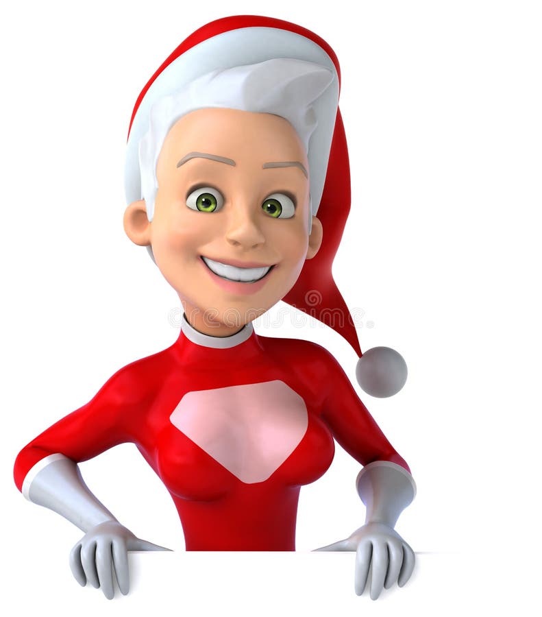 Super Santa Claus stock illustration. Illustration of pinup - 47240816