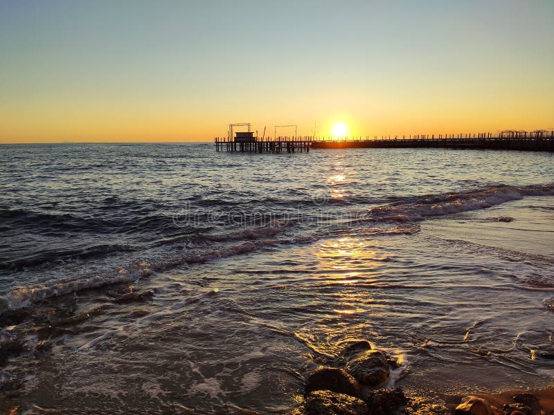 Super sea sunset stock image. Image of thestones, super - 170808149