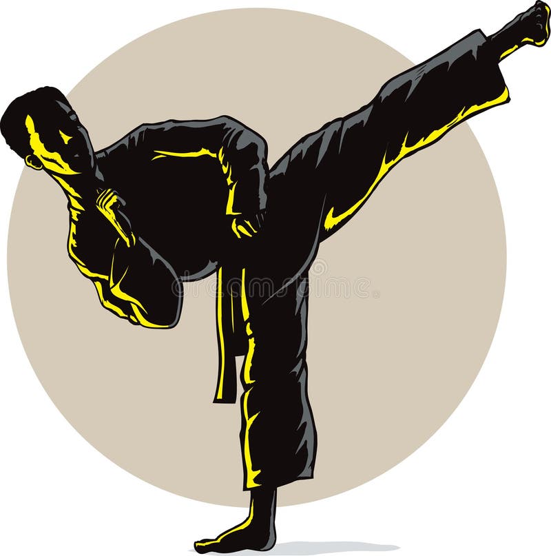 Karate Stance Outline Stock Illustrations – 61 Karate Stance Outline ...